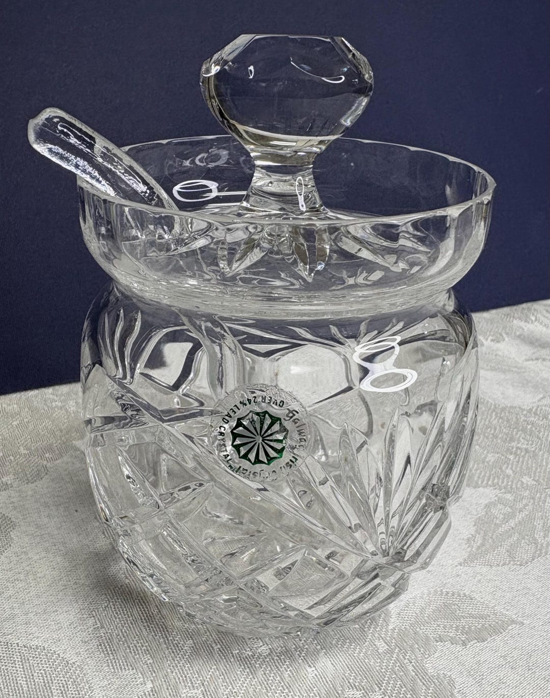 Galway Irish Crystal Jam/jelly Jar - Etsy