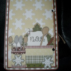 Mini Recipe Booklet Handmade Grandmas Family Favorites Country Prim ...