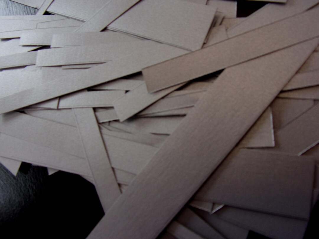 Silver Metallic Paper Strips 1 Oz Package for Crafting Projects Junk ...