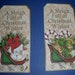 Christmas Sleigh Tags With Matching Ribbons for Gifts Packages Presents ...