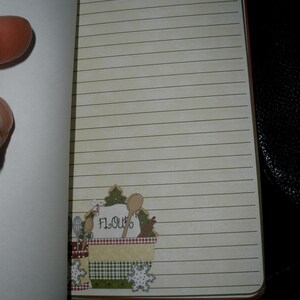 Mini Recipe Booklet Handmade Grandmas Family Favorites Country Prim ...