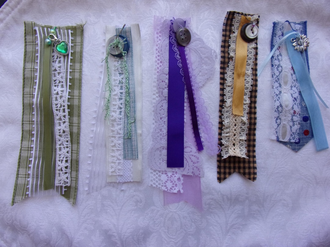Junk Journal Lace Dangles With Vintage Buttons Charms or Beads Handmade ...