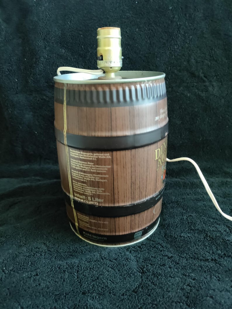 Vintage German Dinkel Acker 5 Liter Tin Keg Barrell Lamp - 1980s - Etsy