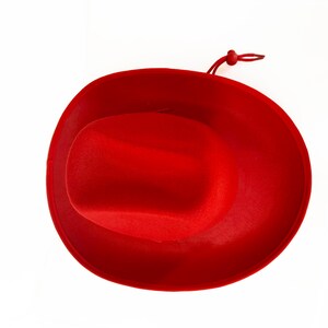Red Felt Cowboy Hat Cowgirl Hat Western Style Hat for Crafts ...