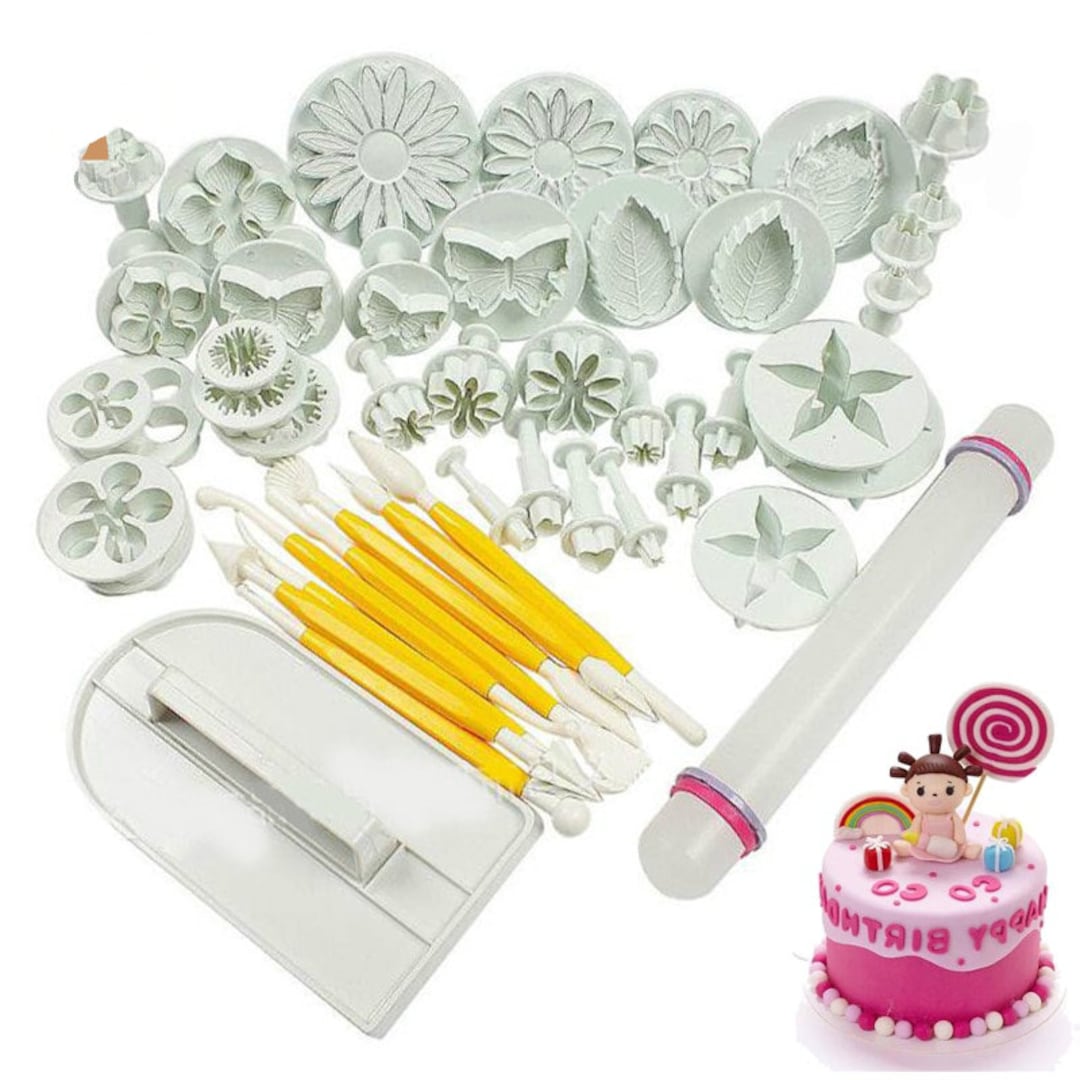 Fondant Cake Mold Set Flower Cake Decorating Tools Kitchen Baking ...