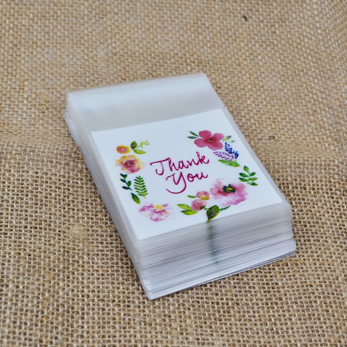 50/100 pcs/lot Write Thank You Plastic Transparent Cellophane | Etsy