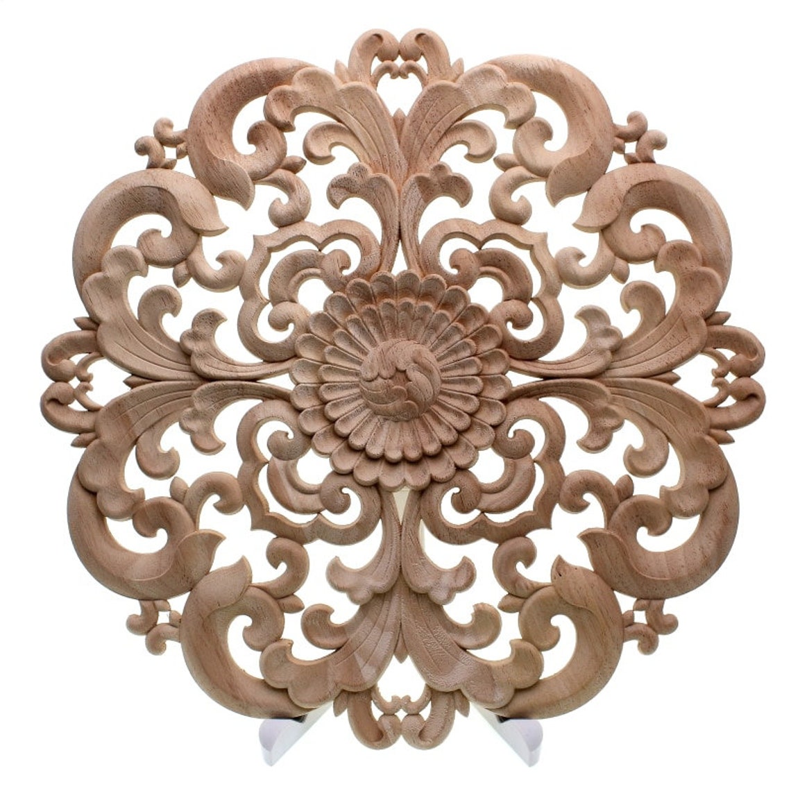 Woodcarving Furniture Decoration Solid Wood Door Round | Etsy