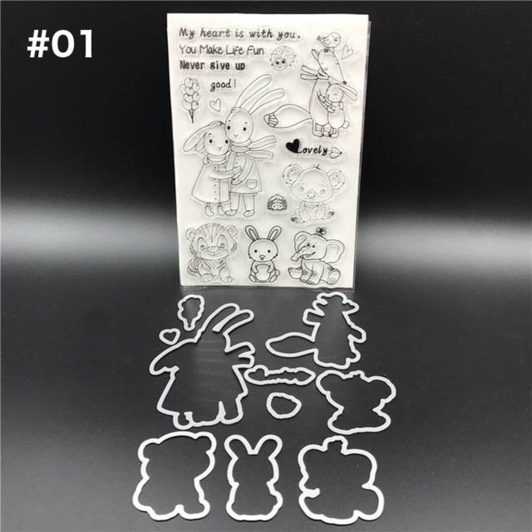 Rabbit Metal Cutting Dies Stencils for DIY Scrapbook/photo Album ...