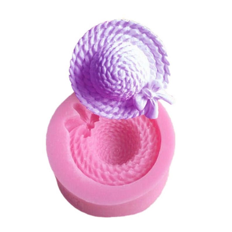 DIY Fondant Silicone Mold Small Straw Hat Cake Silicone Mold - Etsy