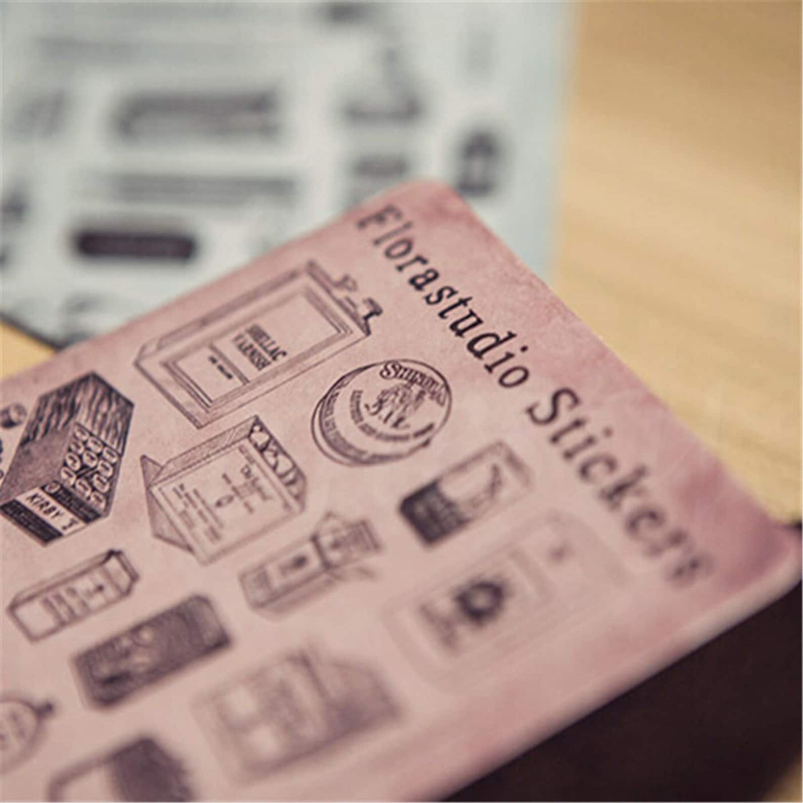 Lot 10 Sheets/set Vintage Paper Stickers DIY Scrapbooking - Etsy