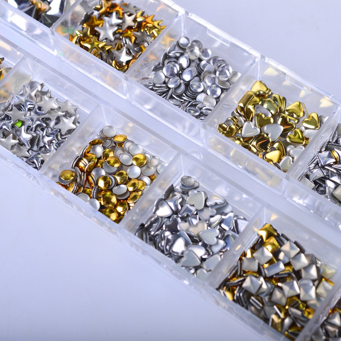 Mixed Color Punk Rivet Triangle Star Round Heart Square Round | Etsy