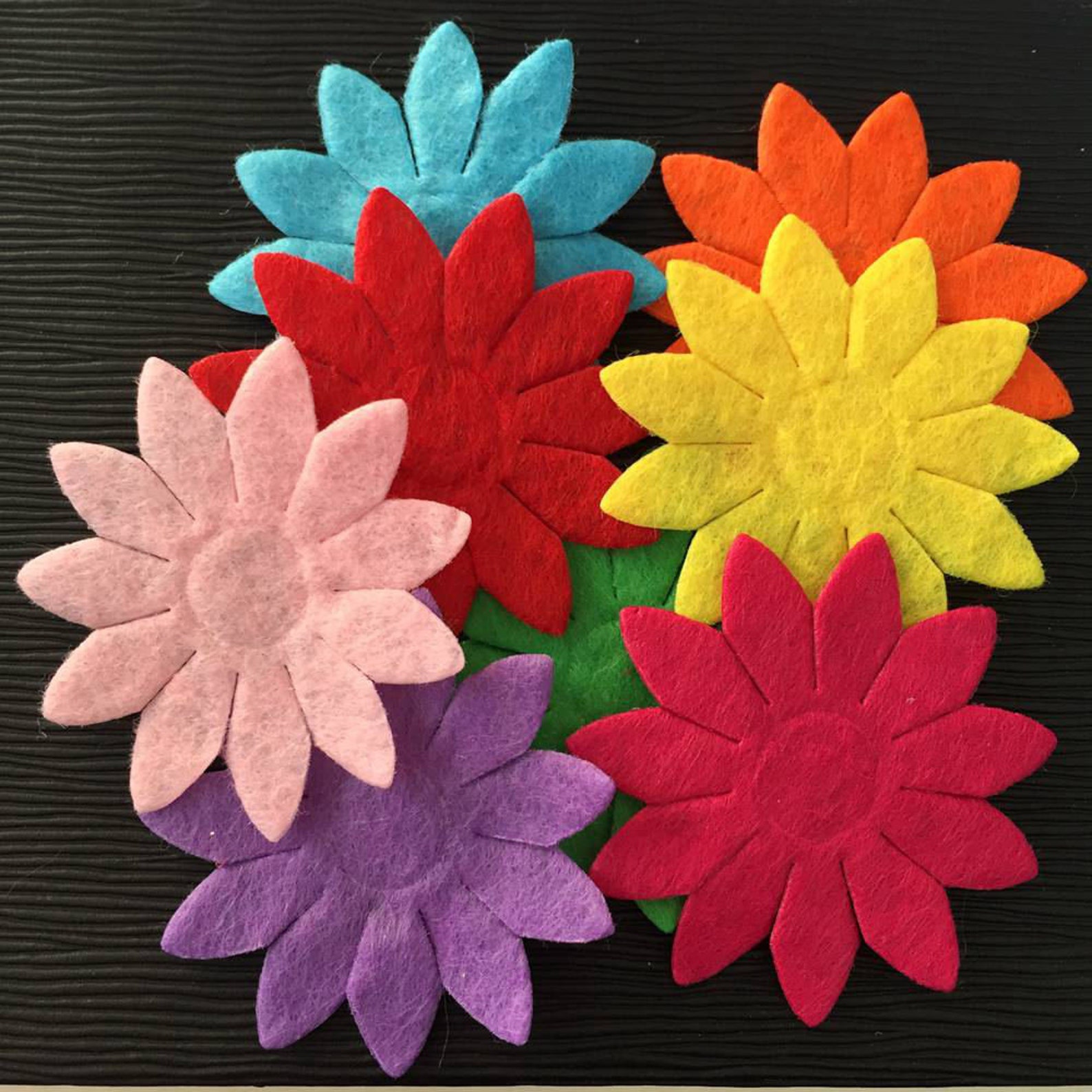 NEW 50PCS Mix 40mm Padded Felt Spring Flower Appliques Crafts - Etsy