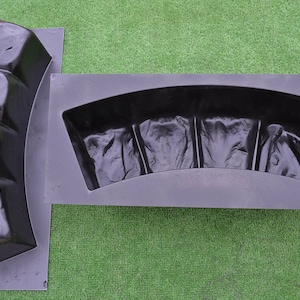 Concrete Molds 47.2in Round Edge Stonelog Edging Border Garden - Etsy ...