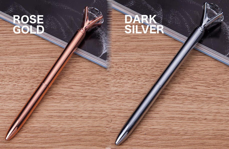 Colorful Creative Large Crystal Pen Diamond Stationery | Etsy