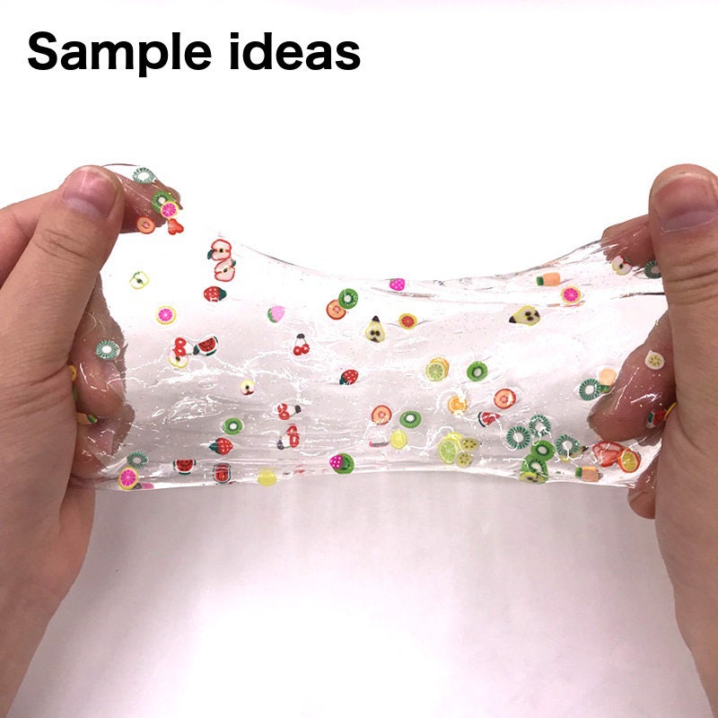 12 Type/set Clear Slime Fruit Slices Mixed Kawaii Soft Clay | Etsy