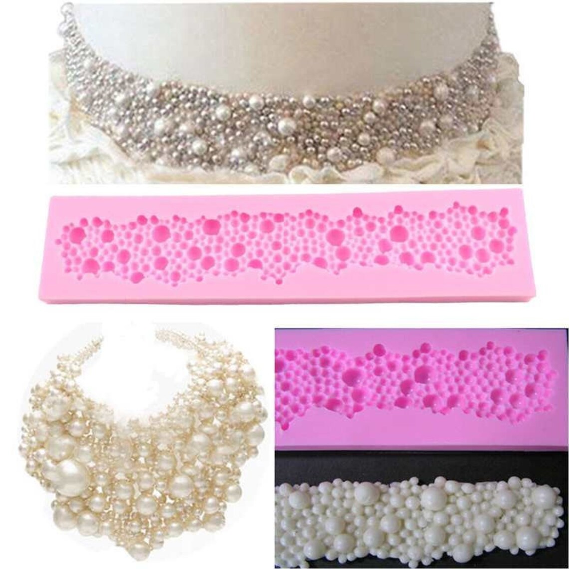 New Design 3D Round Pearls Bubbles Mold Silicone Fondant Mould - Etsy