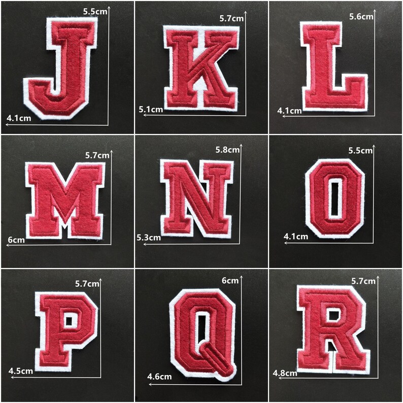 Parches de letras A-Z hierro de letras en parches parches de - Etsy España