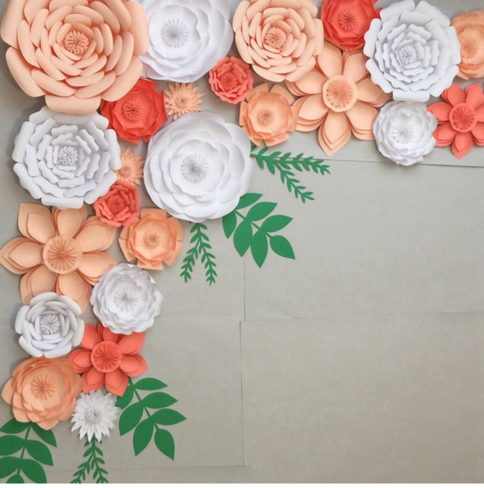 DIY Paper Flowers Kids Birthday Party Backdrop Decor Flower | Etsy