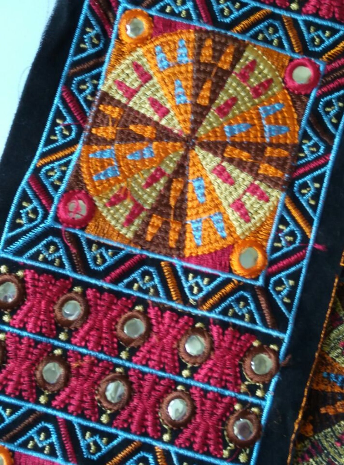 Miao Embroidery Fabric Lace for Sewing Trim 12cm Jeans Dress | Etsy