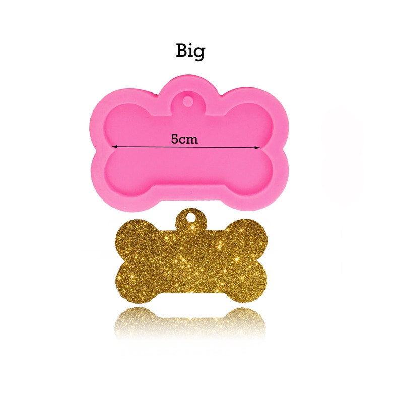 Shiny Dog Bone Shape Silicone Keychains Mold Key Chain Pendant - Etsy