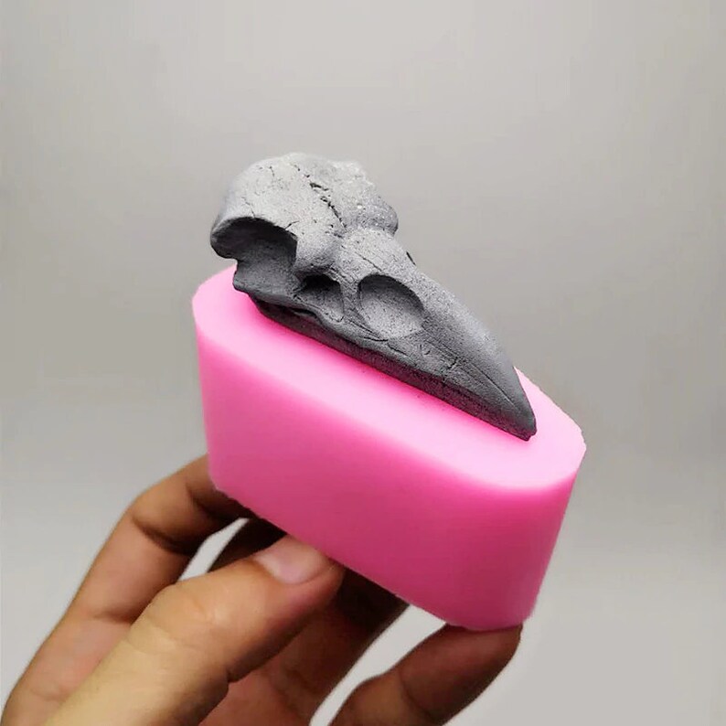 Small Crow Skull Silicone Mold DIY Making Gypsum Resin Model - Etsy