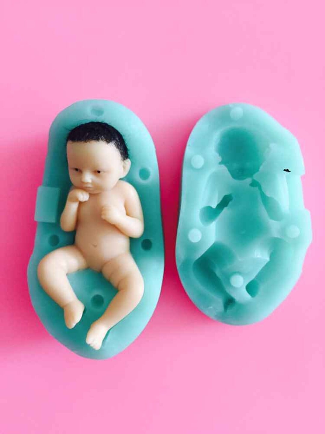 Hot 3D Baby Silicone Mold Fondant Silicone Mold Cake Decoration Mold ...