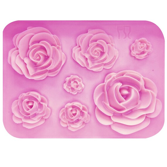 Rose Flowers Silicone Mold Cake Chocolate Mold Wedding Cake - Etsy