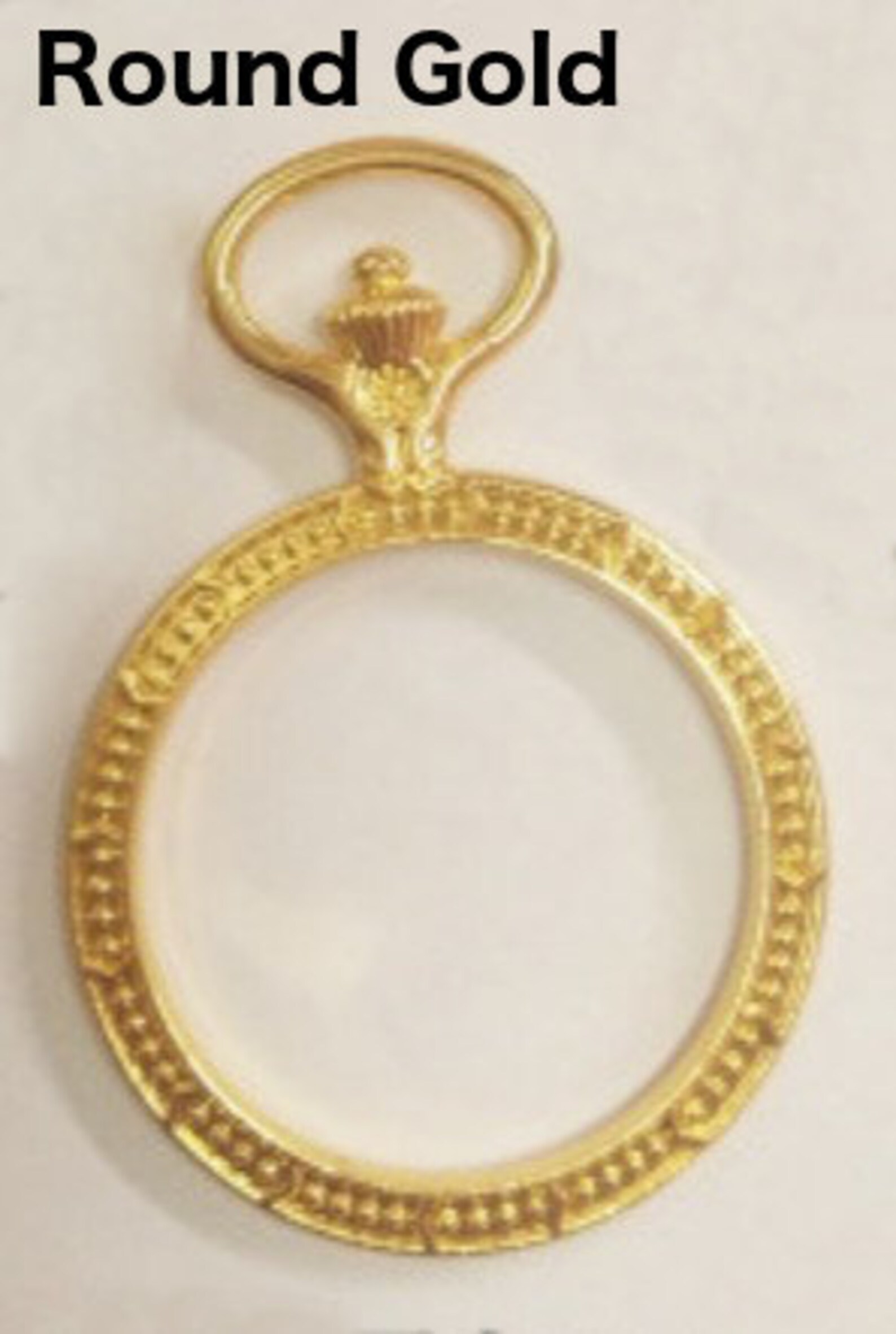 10 Pcs/lot Round Pocket Watch Metal Frame Pendant Gold Silver | Etsy