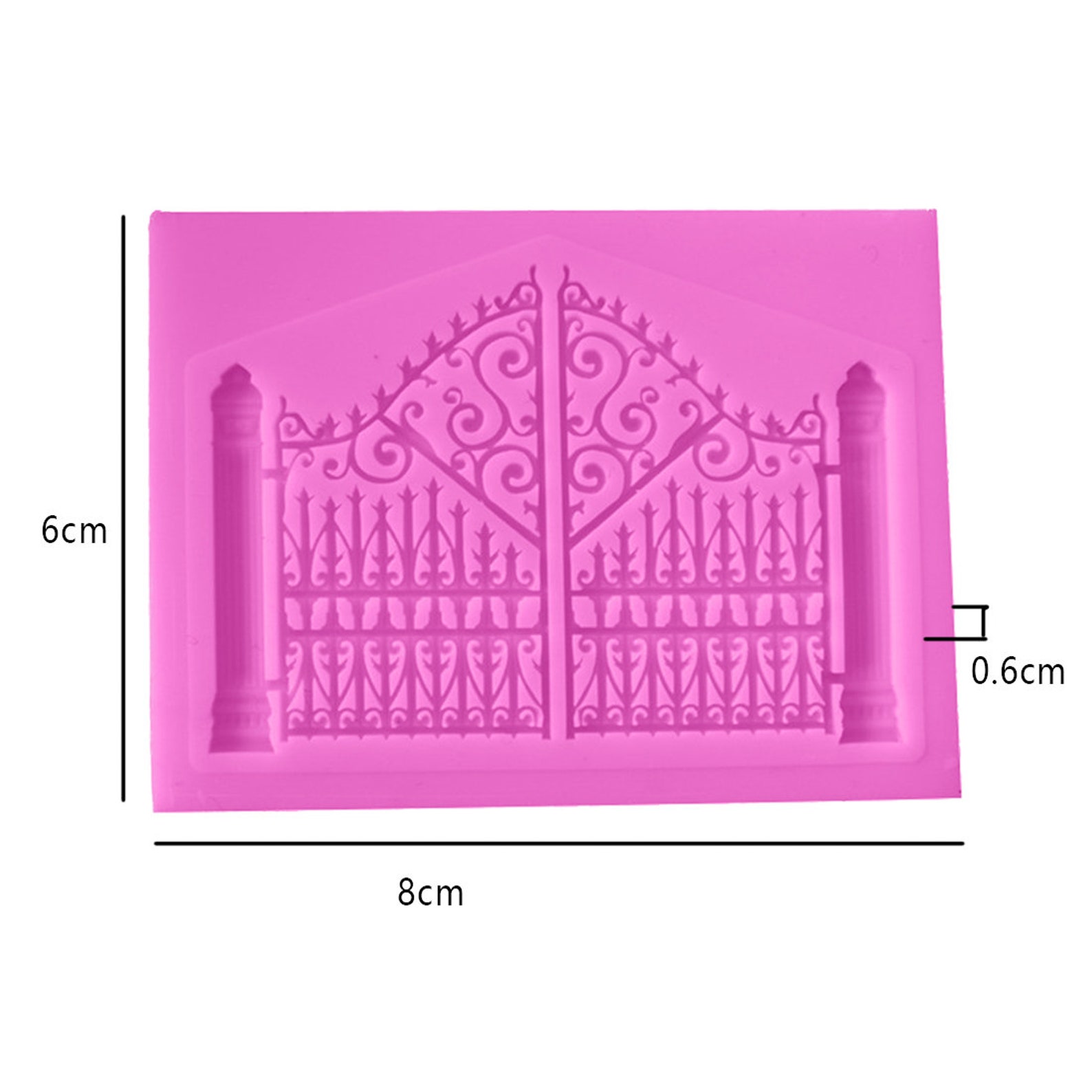 Retro Door Cake Border Silicone Molds Wedding Fondant Cake Decorating ...