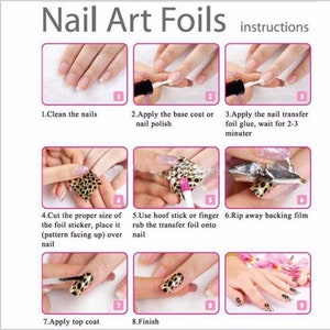 1 Bottle Nail Art Transfer Foils Nail Sticker Tip Decal - Etsy