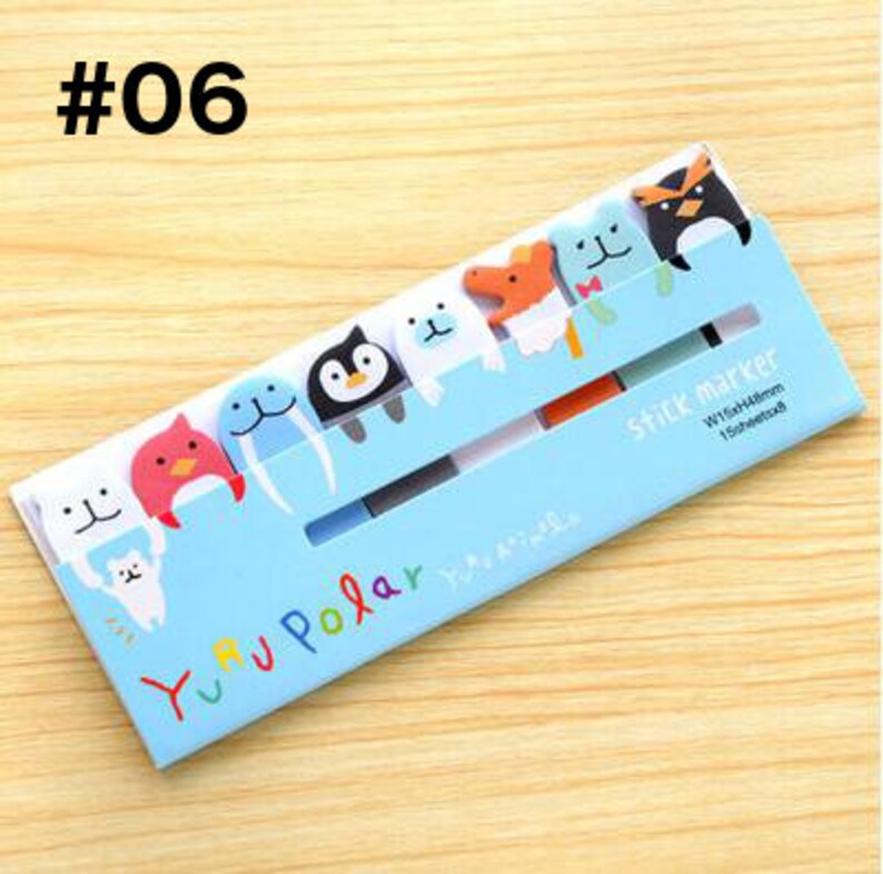 1pack/ Lot Cartoon Animals Sticky Note Post It Stick & Memo | Etsy