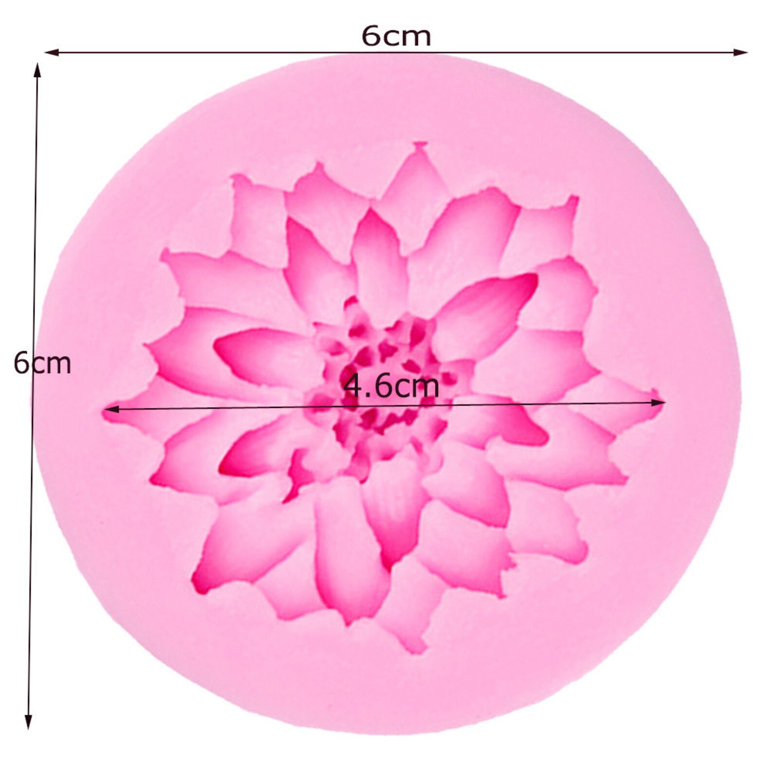 Lotus Shape Chocolate Candy Jello 3D Silicone Mold Cartoon | Etsy