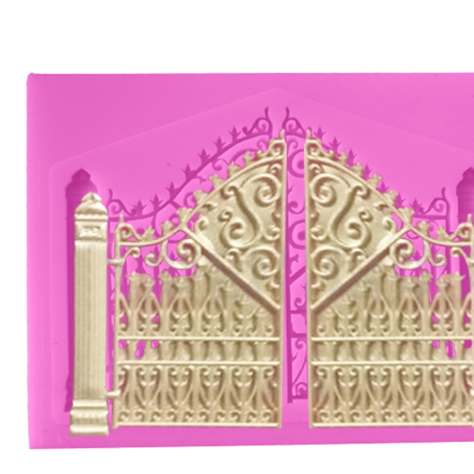 Retro Door Cake Border Silicone Molds Wedding Fondant Cake Decorating ...
