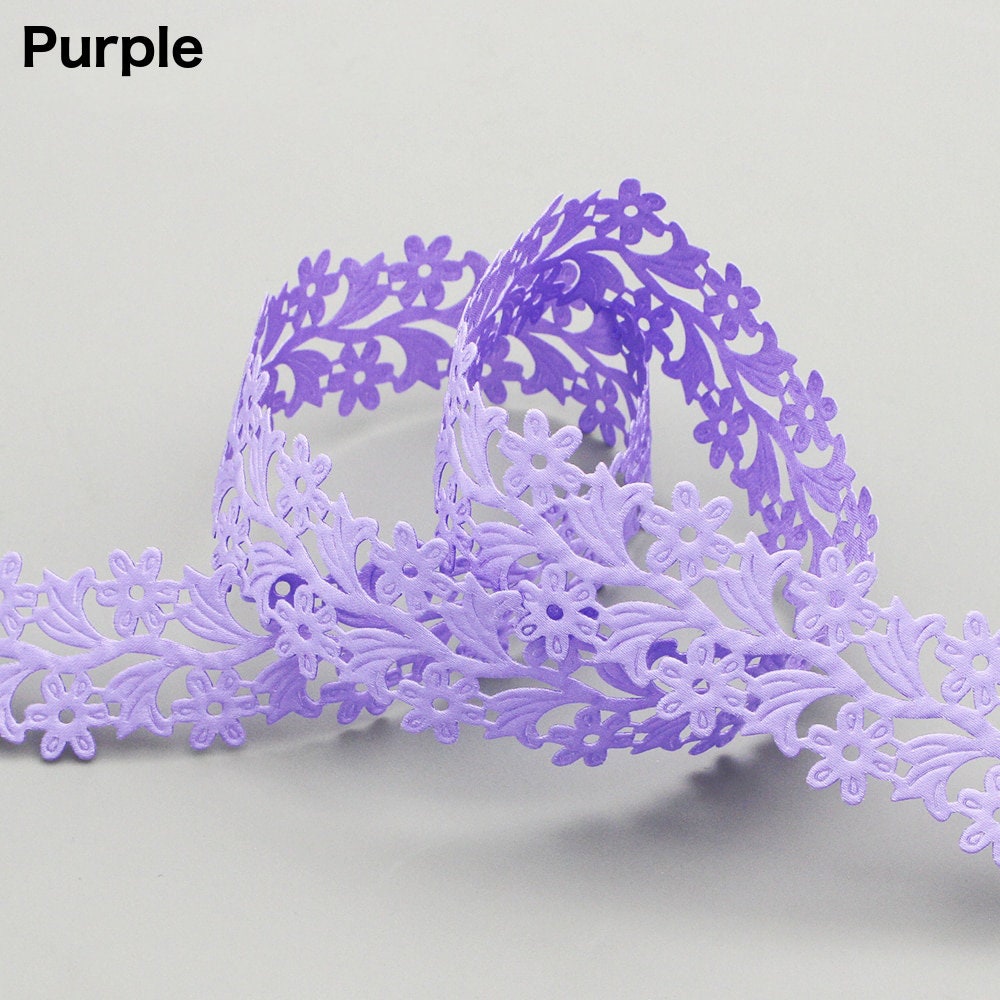 Approx 35mm Flower Floral Ribbon Sewing Craft Lace Trim - Etsy