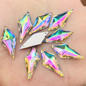 Crystals Gems Rhinestones for Decorations Flatback Round, Flower ...