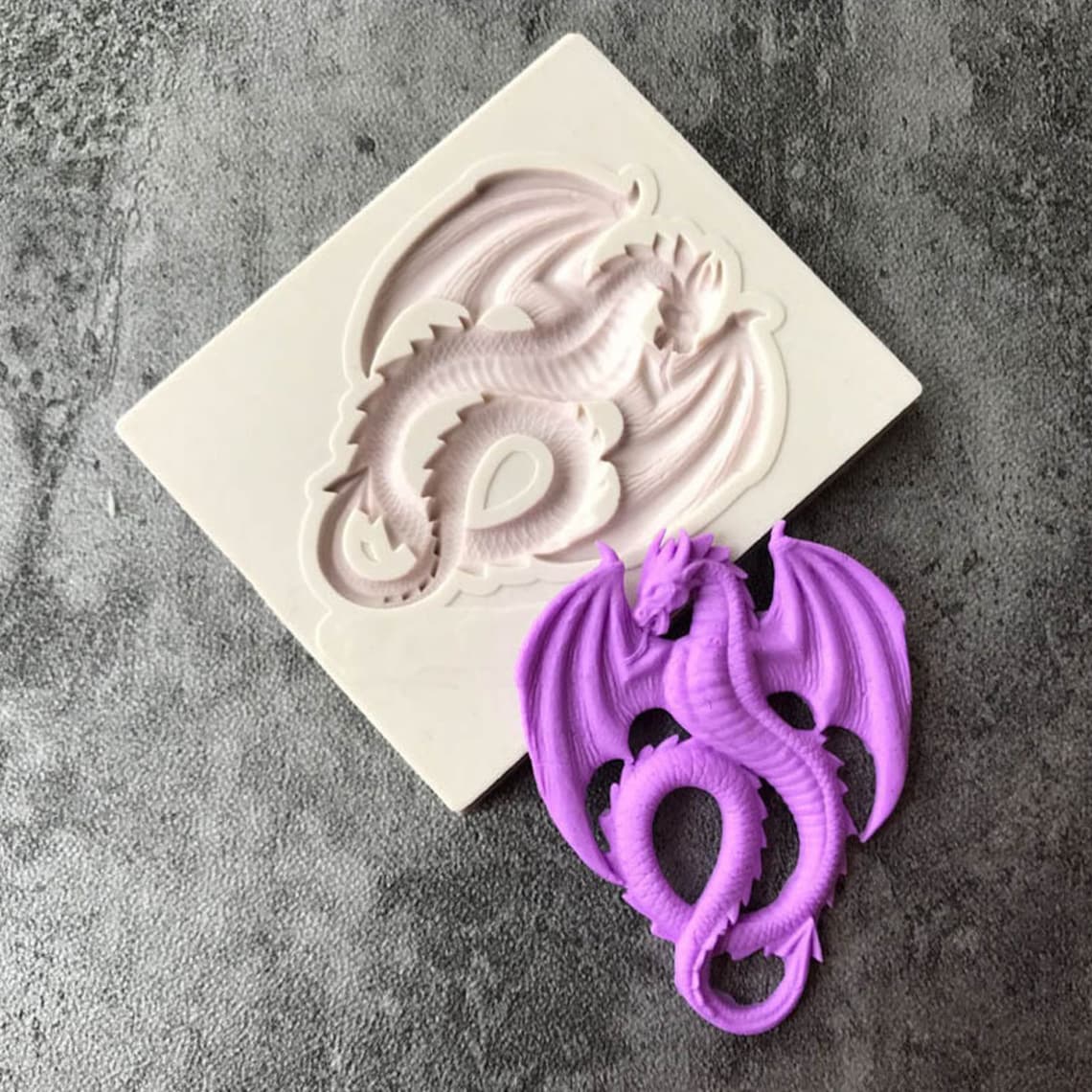 3D Dragon Silicone Mold Sugarcraft Fondant Mold Cake | Etsy