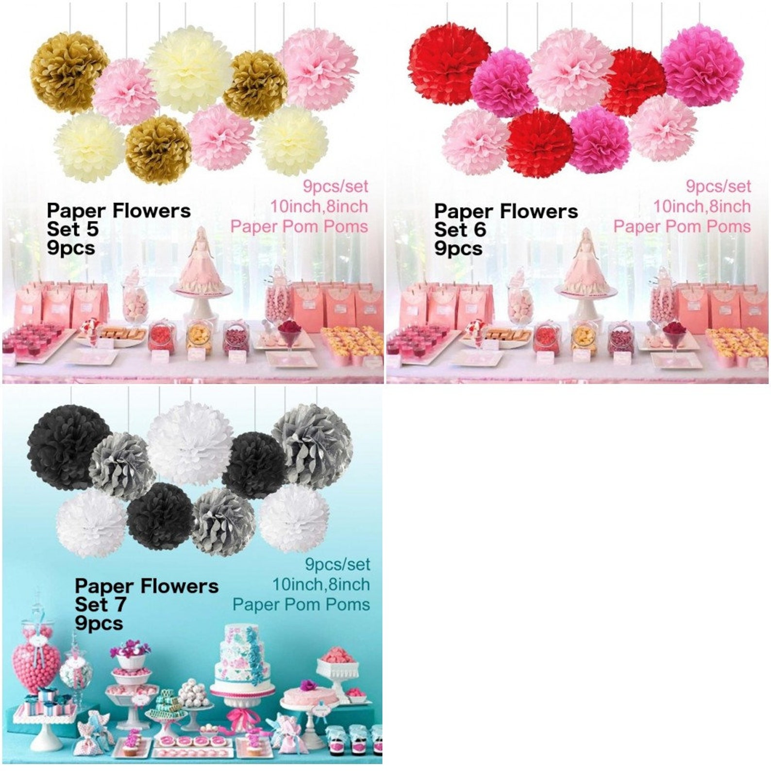 DIY Paper Flowers Kids Birthday Party Backdrop Decor Flower | Etsy