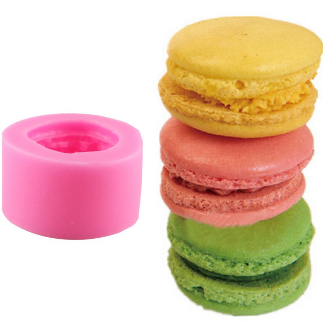 Macaroon Hamburger Silicone Molds Fondant Cake Mold Chocolate Soap ...