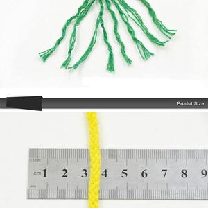 5 Meters Length 5mm Colored Cotton Cords Braided Rope DIY Black White ...