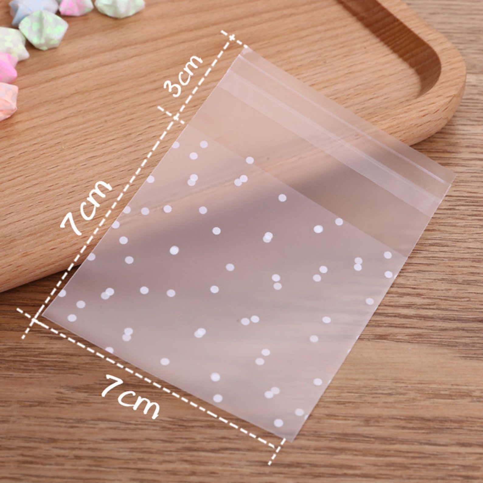 100pcs/lot Translucent Dots Plastic Cookie Packaging Bags - Etsy