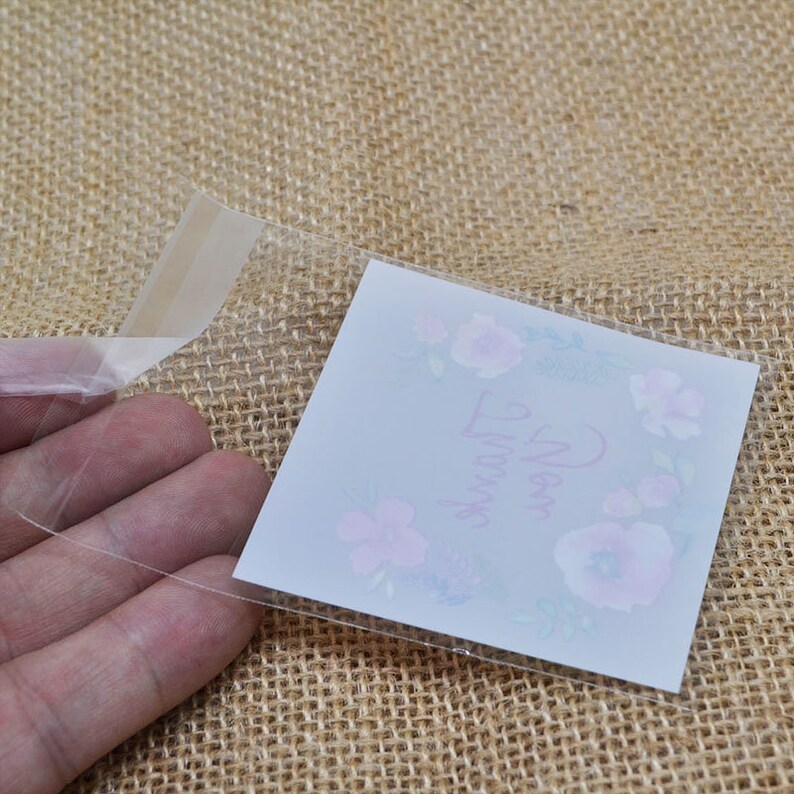 50/100 Pcs/lot Write Thank You Plastic Transparent Cellophane - Etsy