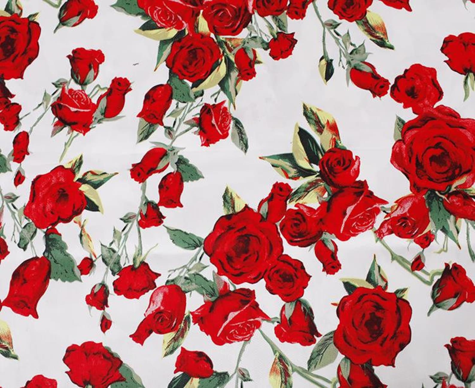 Choose Colors. Vintage Clothing Red Rose Slightly Elastic | Etsy