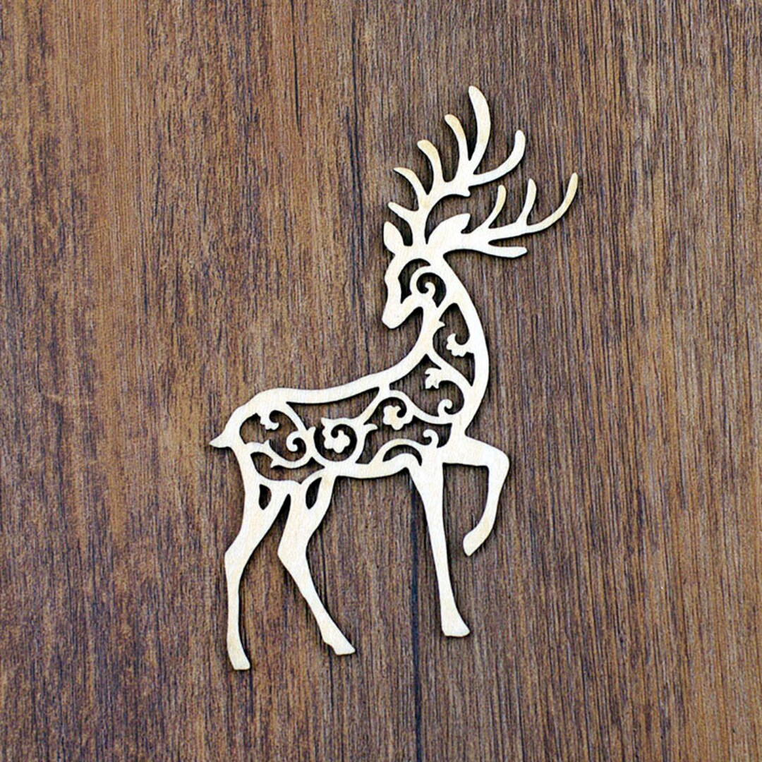 12 Pcs/lot Cute Animal Shape Wooden Decor Laser Cut Wooden - Etsy