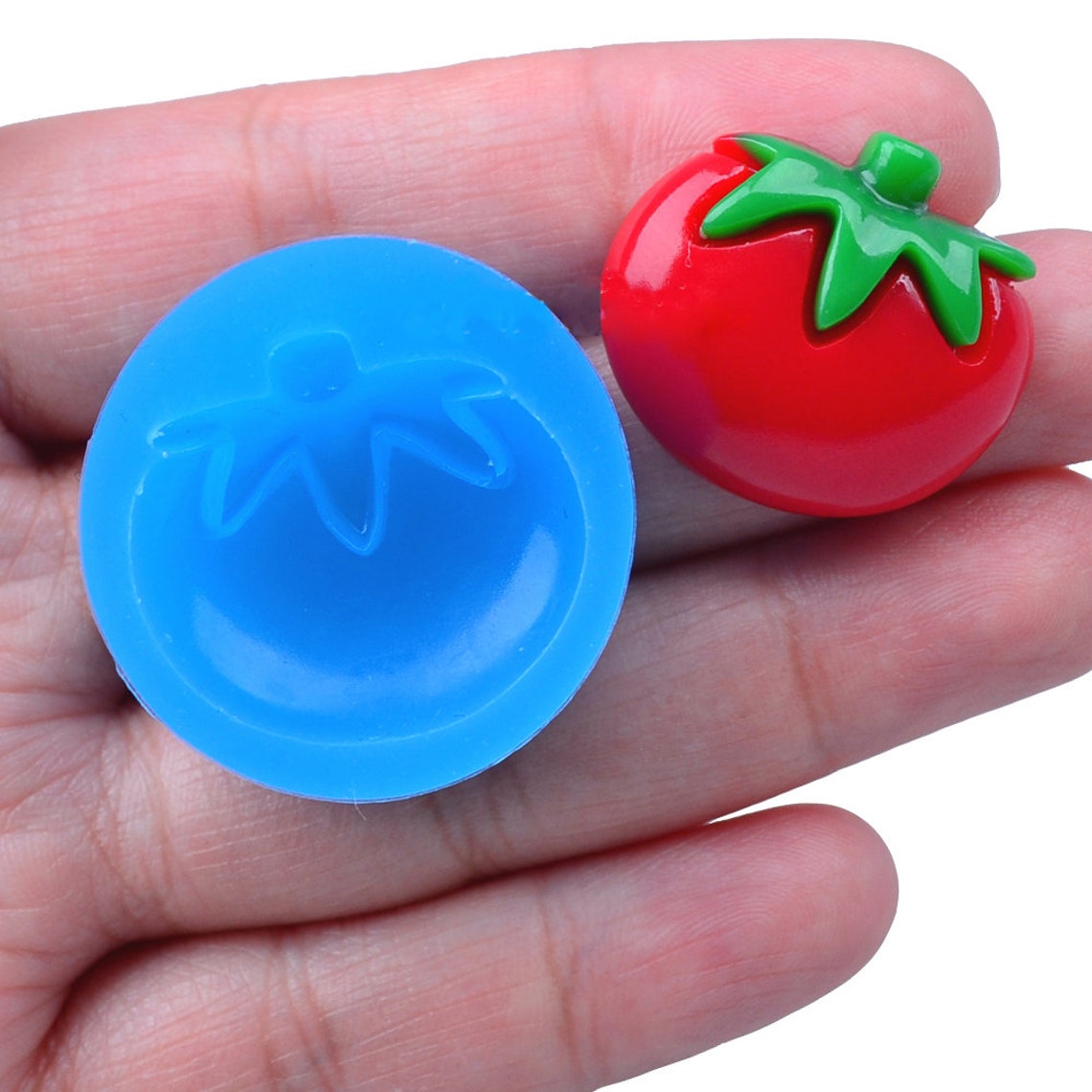 25.8mm Tomato With Leaf Silicone Mold Vegetable Mold Cake | Etsy