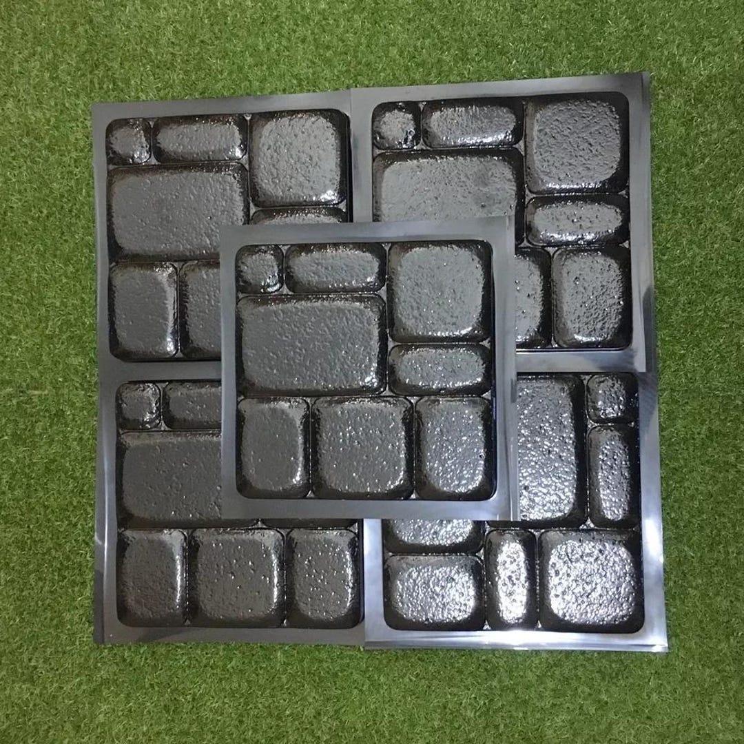 Set 5 Pcs old City ABS Plastic Molds for Concrete Garden Stepping Stone ...