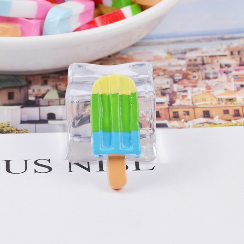 Lot 5PCS Resin Popsicle Ice Cream Polymer Slime Charm Modeling | Etsy