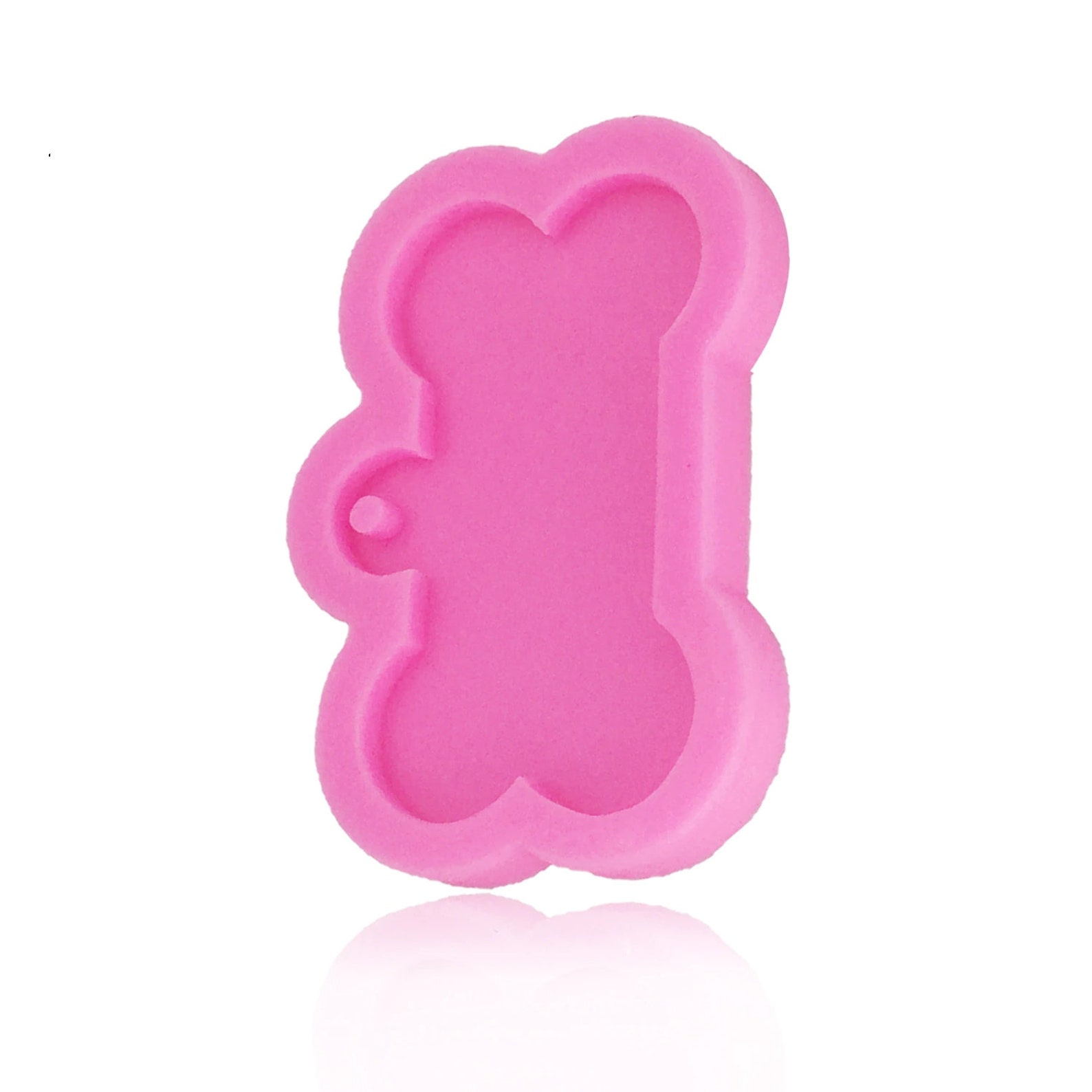 Shiny Dog Bone Shape Silicone Keychains Mold Key Chain Pendant - Etsy