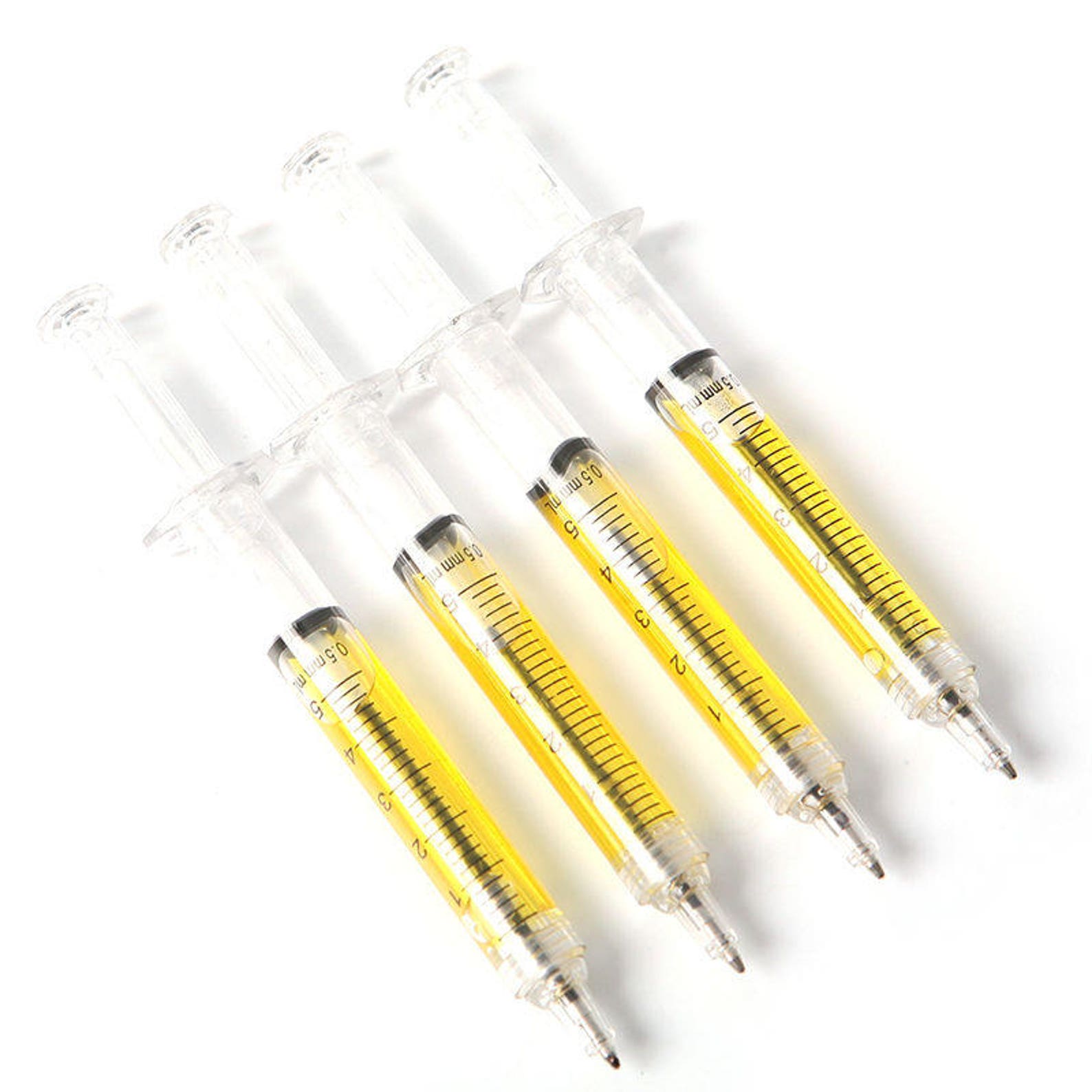 4pcs/lot Liquid Novelty Syringe Ballpoint Pen Stationery Cute - Etsy