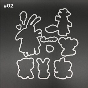 Rabbit Metal Cutting Dies Stencils for DIY Scrapbook/photo Album ...