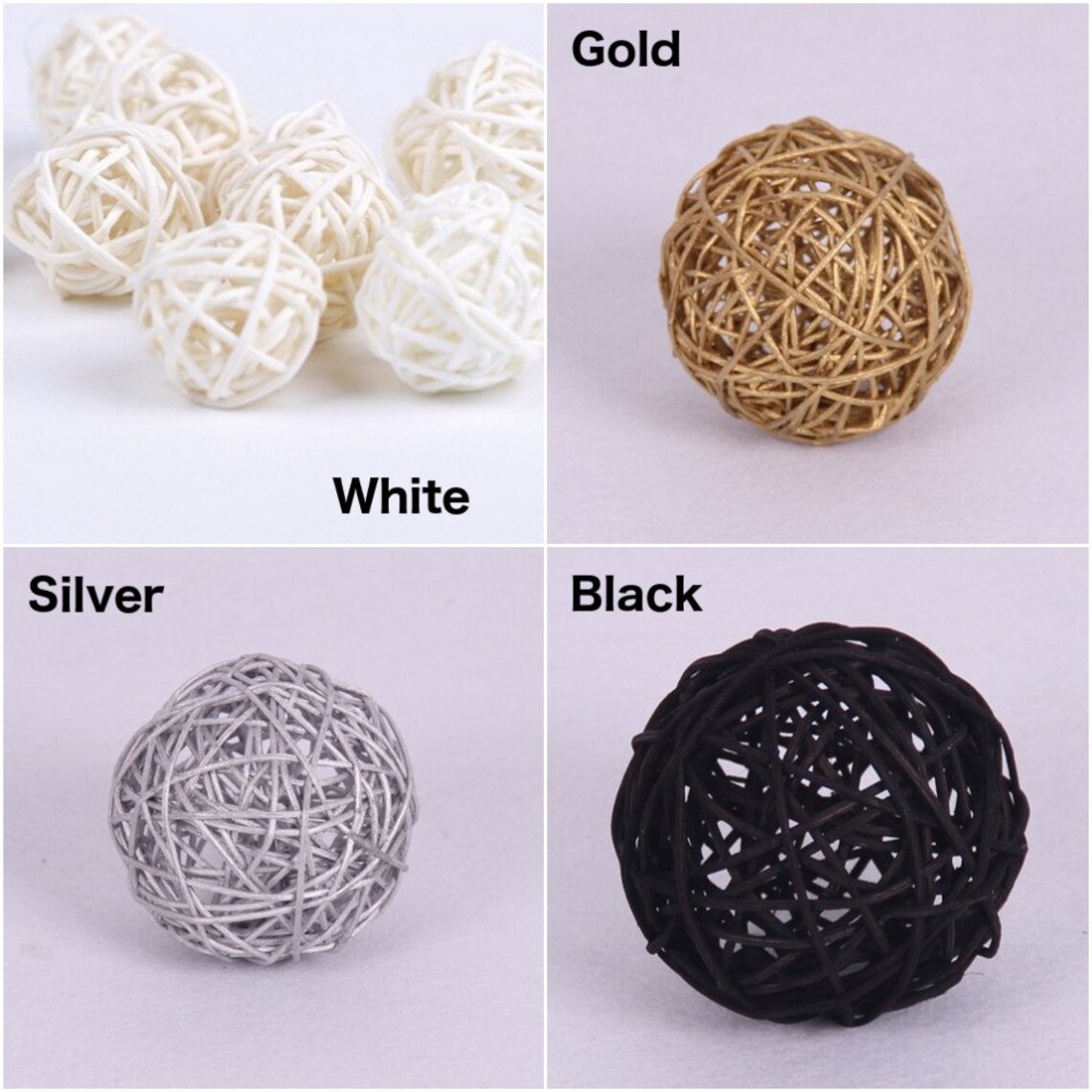 Hot Sale 20pcs/lot 3CM Lovely Rattan Ball Christmas/birthday - Etsy